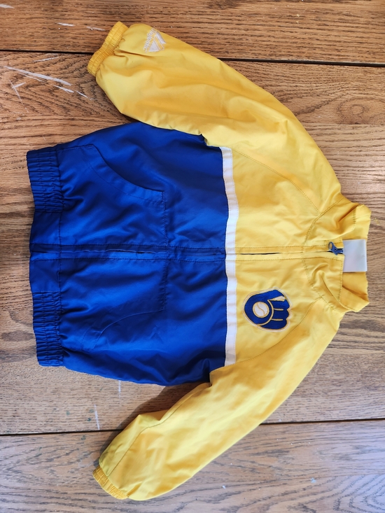 Majestic | Jackets & Coats | Majestic Yellow Jacket With Red And Blue ...